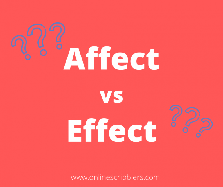 Affect vs Effect - Online Scribblers